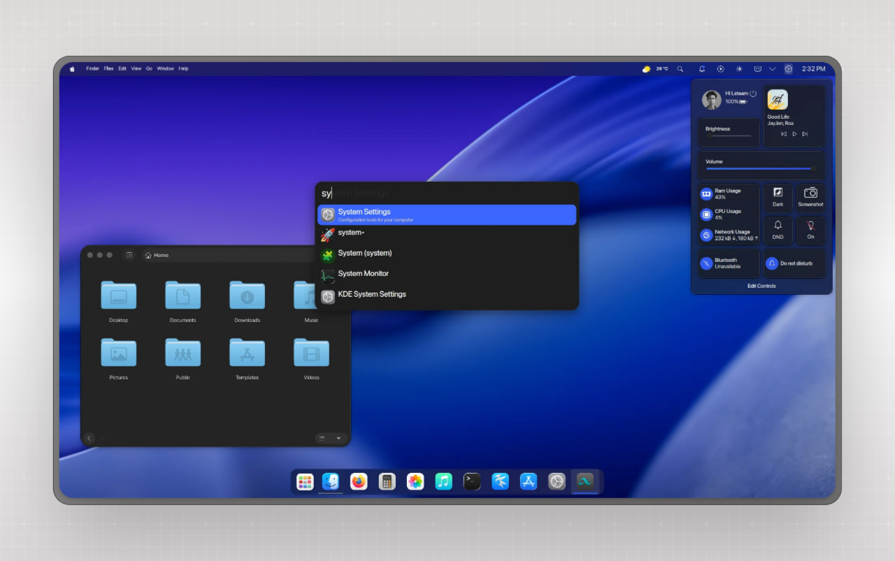 Transform KDE Plasma 6 Look Like macOS 3.0 - KDE Store