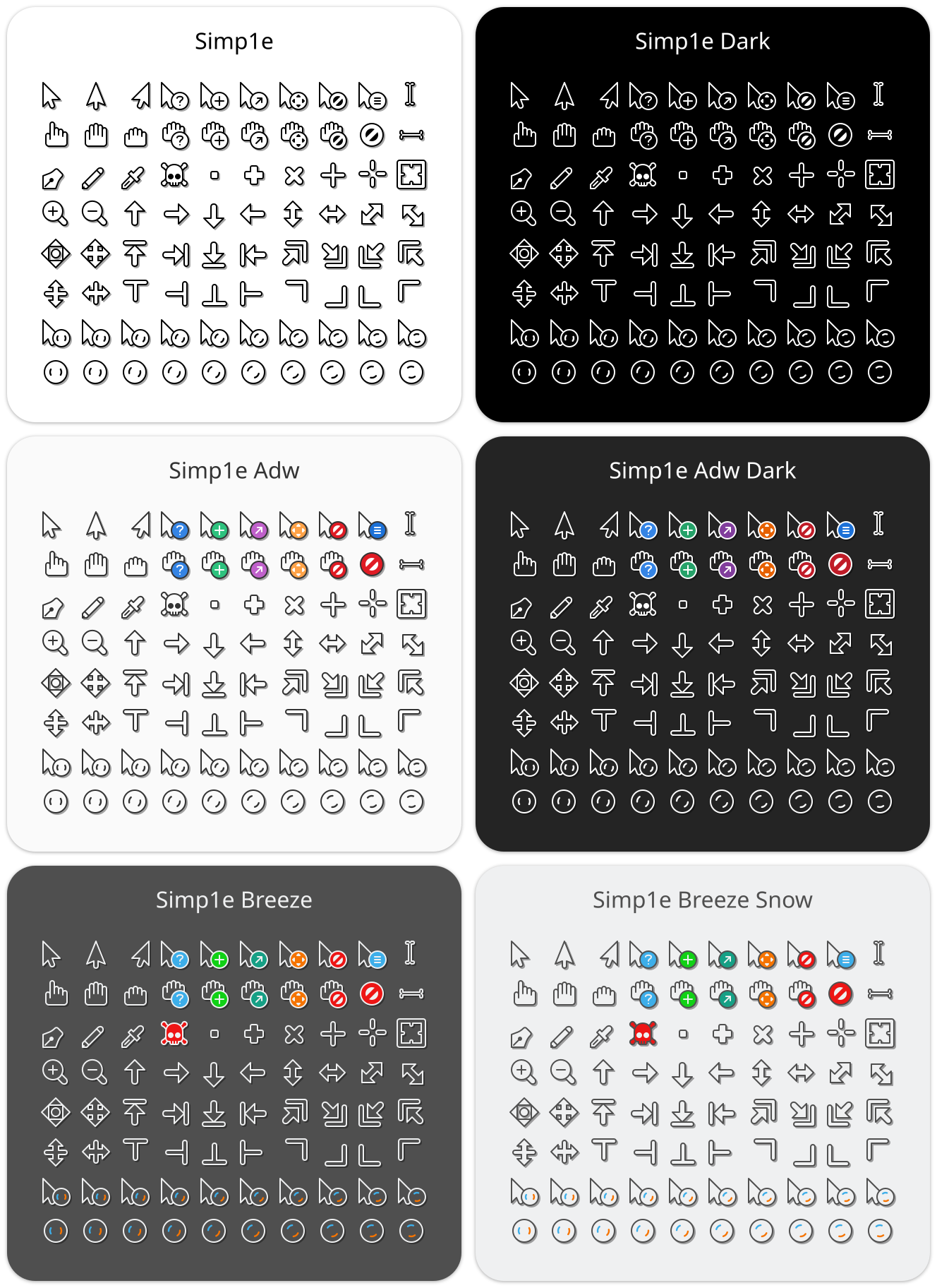 Simp1e Cursors - KDE Store