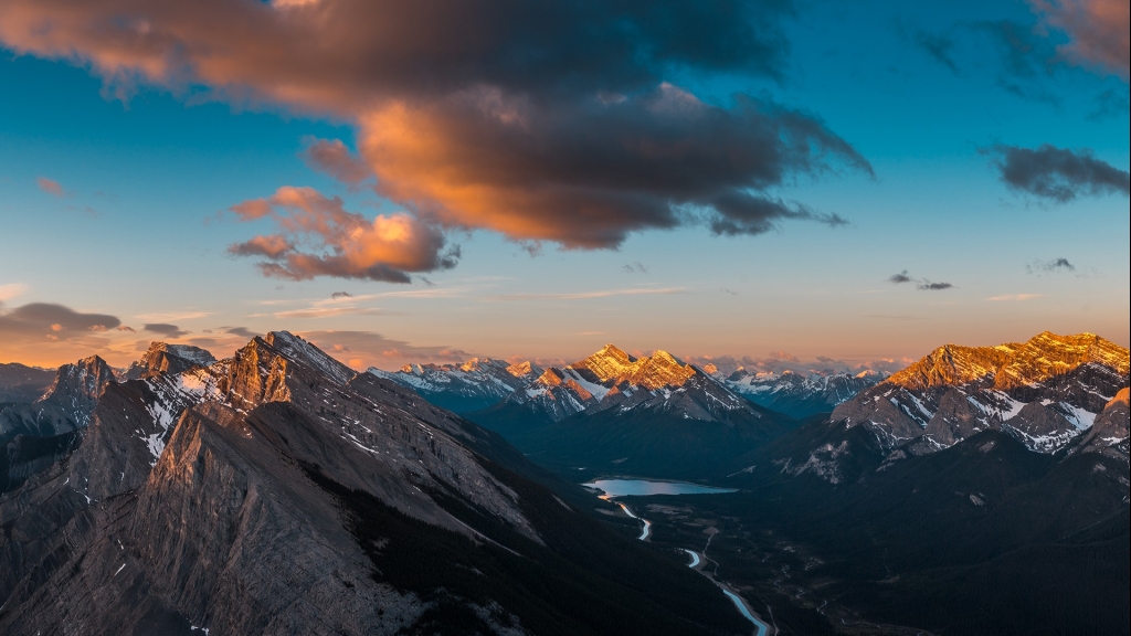 Alberta Canada clouds landscape mountains - KDE Store