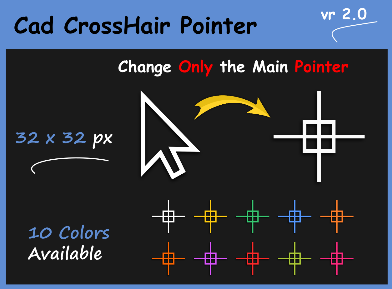 Cad CrossHair Cursors - KDE Store