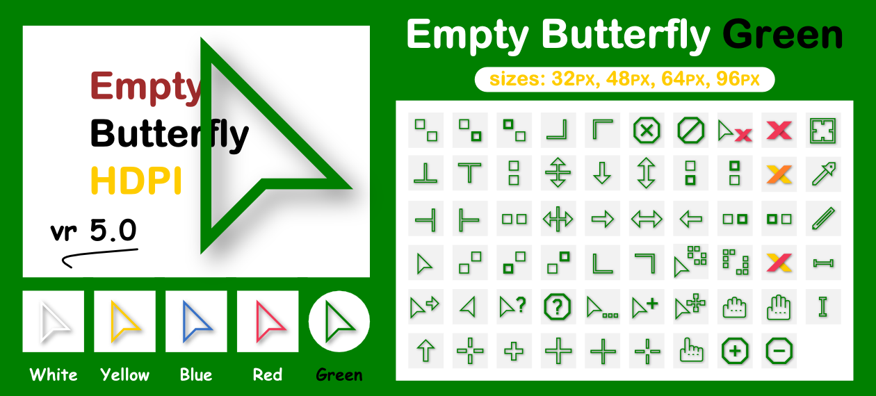 Empty Butterfly Cursor - KDE Store