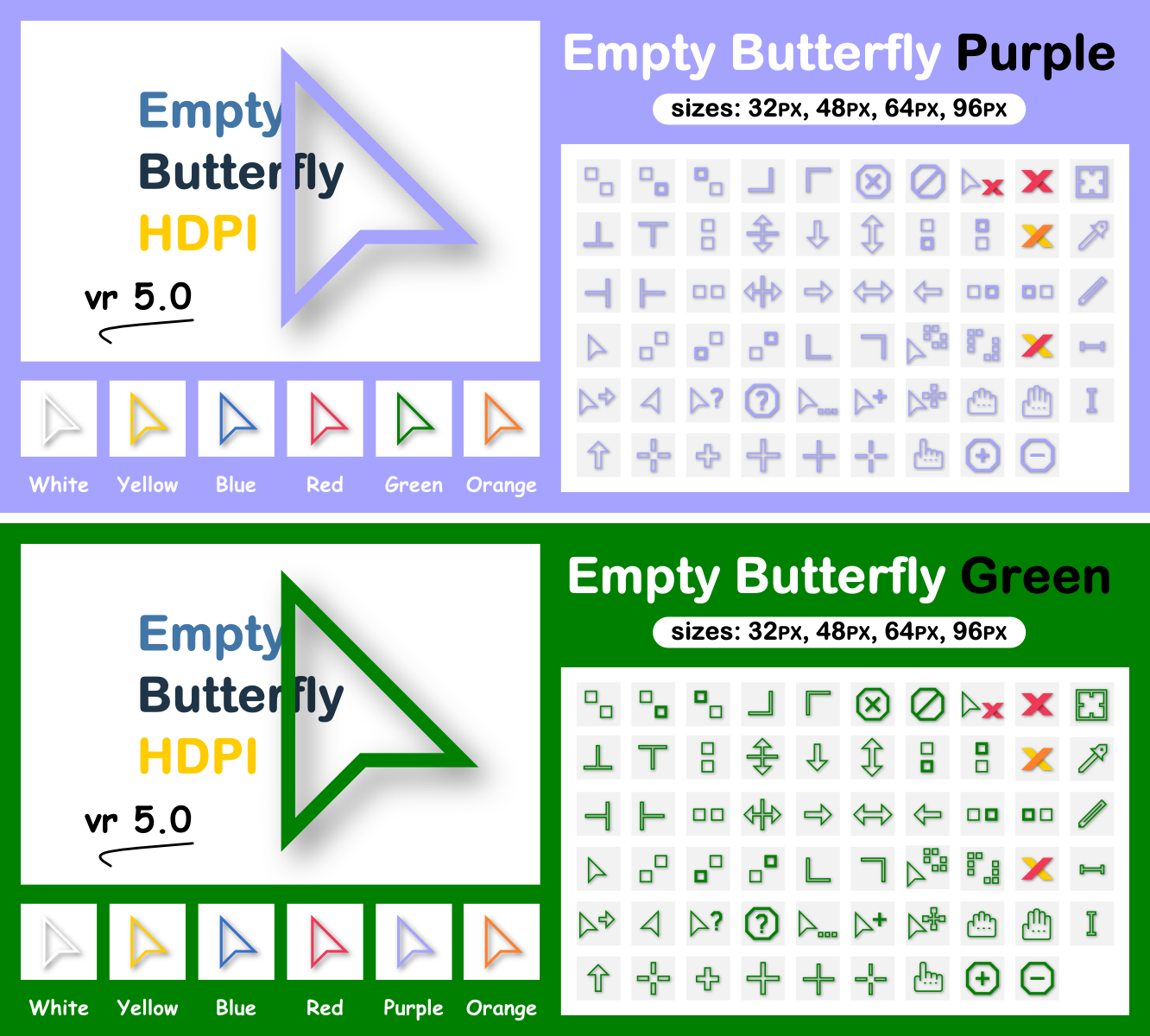 Empty Butterfly Cursor - KDE Store
