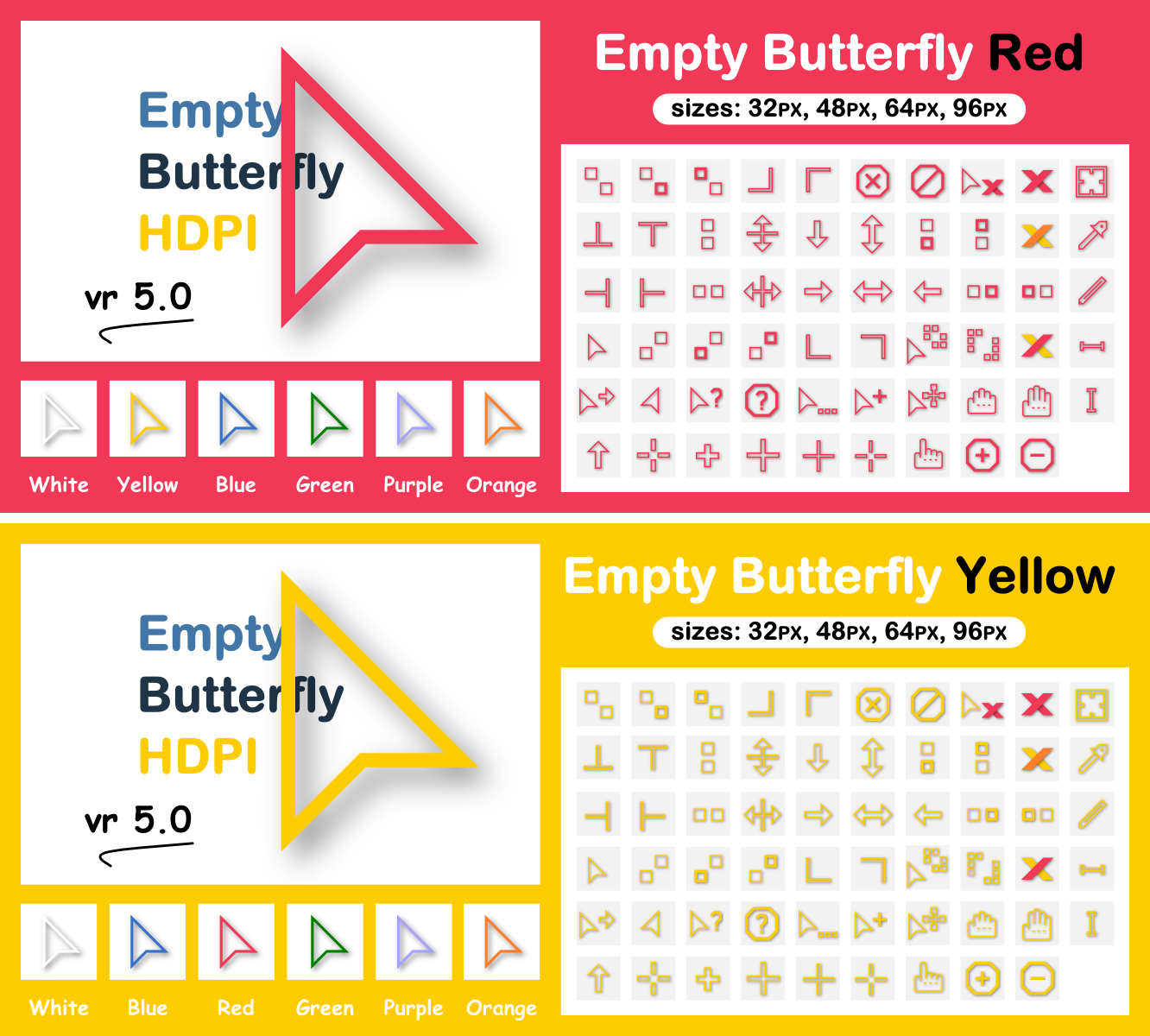 Empty Butterfly Cursor - KDE Store