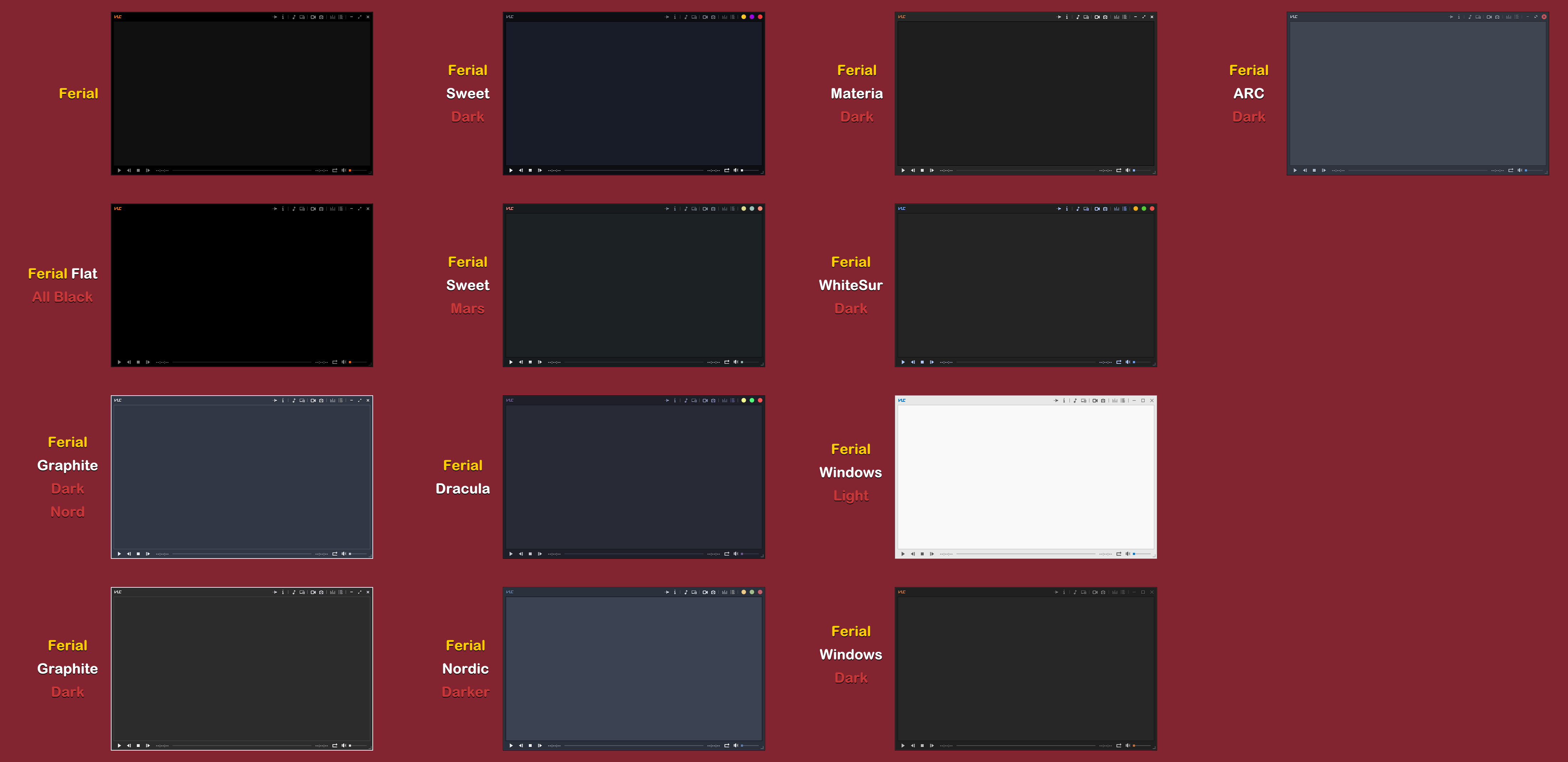 Ferial VLC Skin - KDE Store