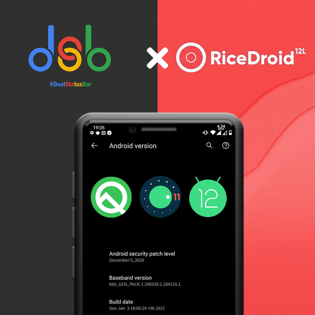 DUAL STATUS BAR - Ricedroid Os - KDE Store