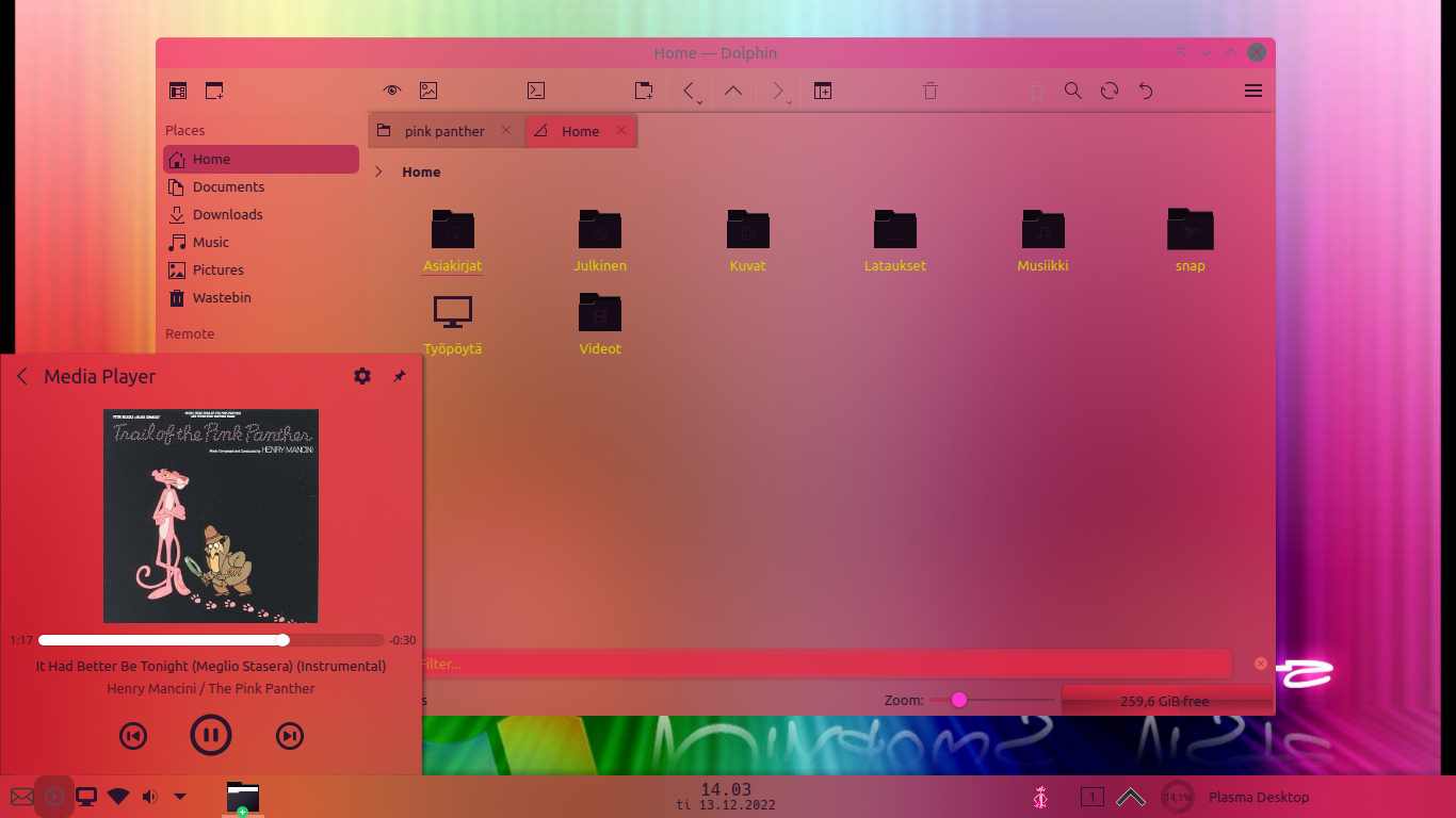 Pink Panther and Pink Panther Night Transparent - KDE Store