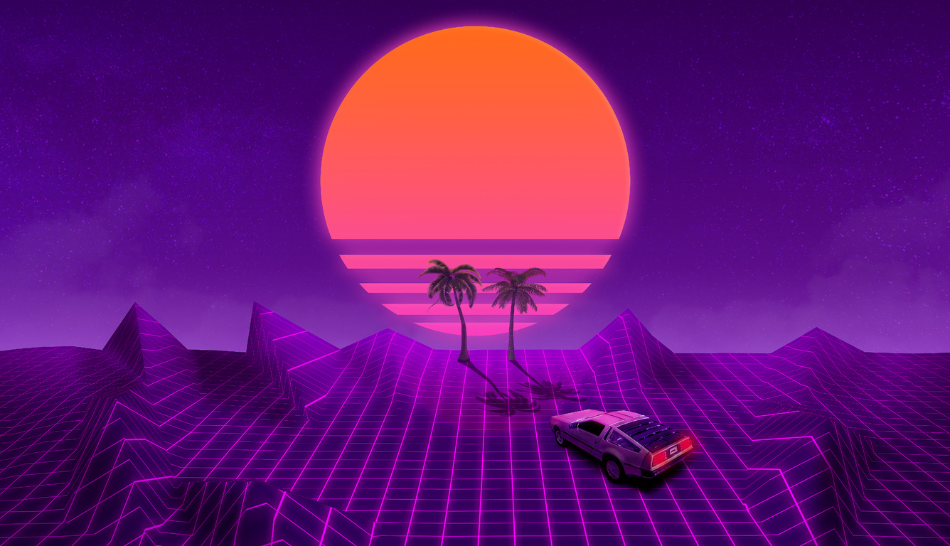 Retrowave Purple Dream - KDE Store