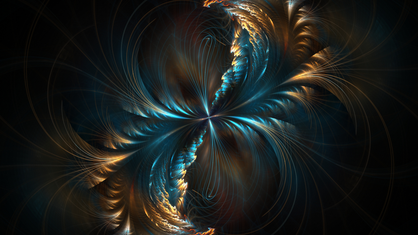 Fractal abstraction pattern wavy wallpaper background - KDE Store
