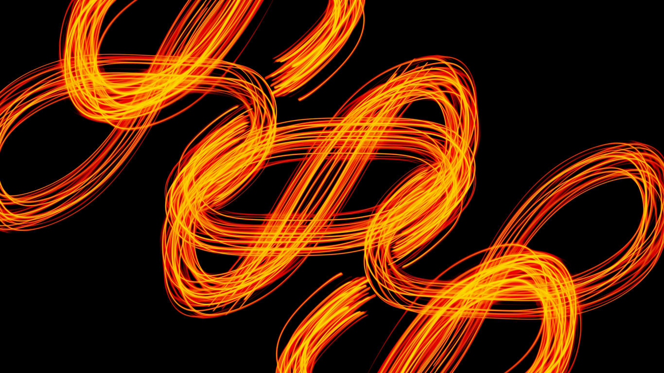 yellow-orange lights stripes dark photography wallpaper - KDE Store