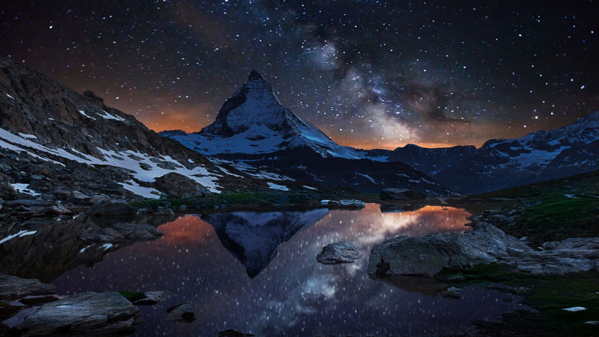 Matterhorn Magical Reflections Hd Wallpaper - KDE Store