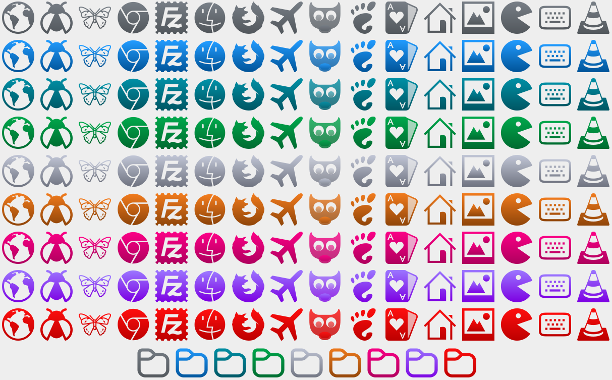 Besgnulinux Monochrome Icon Theme - KDE Store