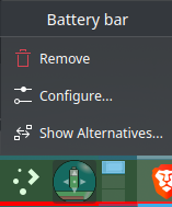 Battery bar - KDE Store
