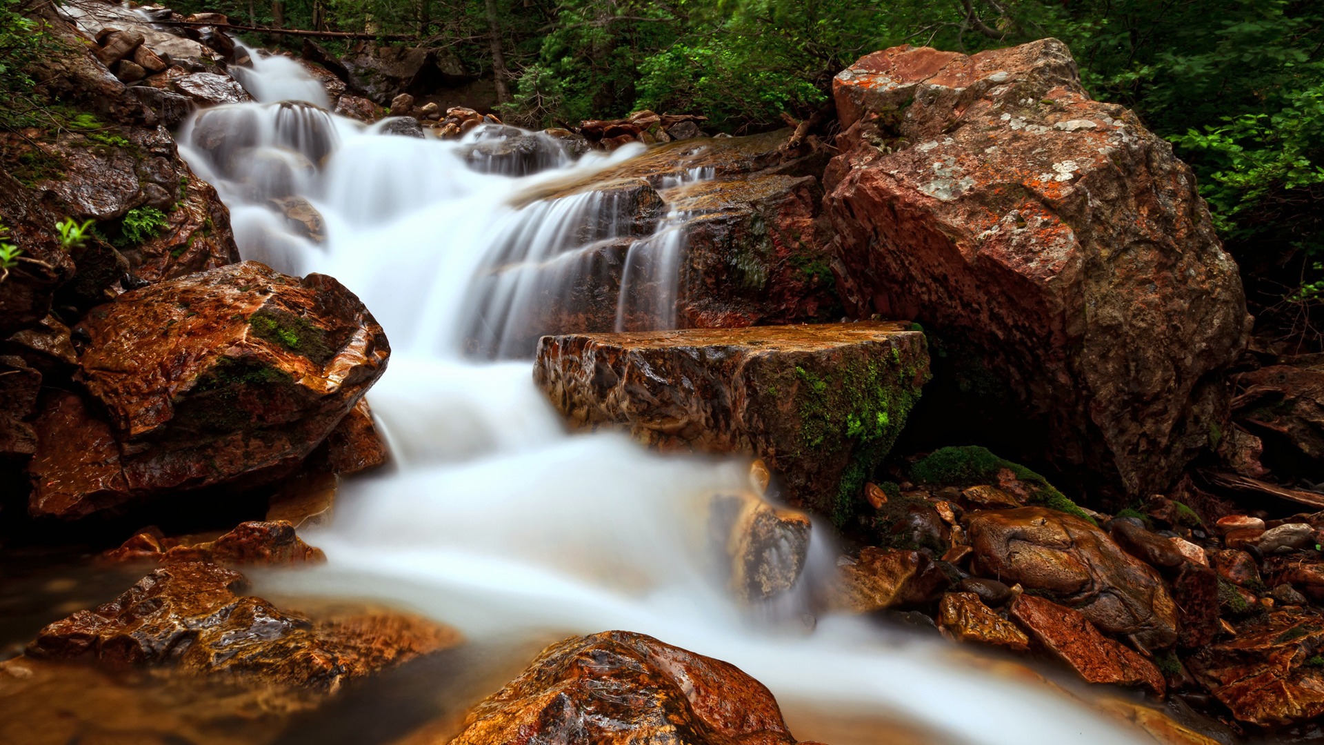 Beautiful Forest Waterfall - KDE Store