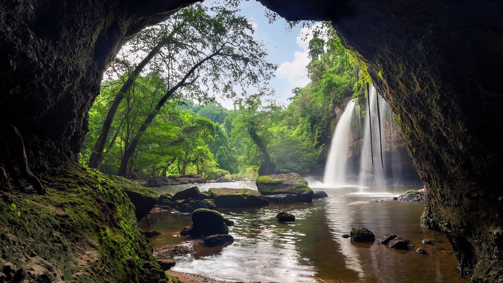 Forest Nature Waterfalls Caves - KDE Store