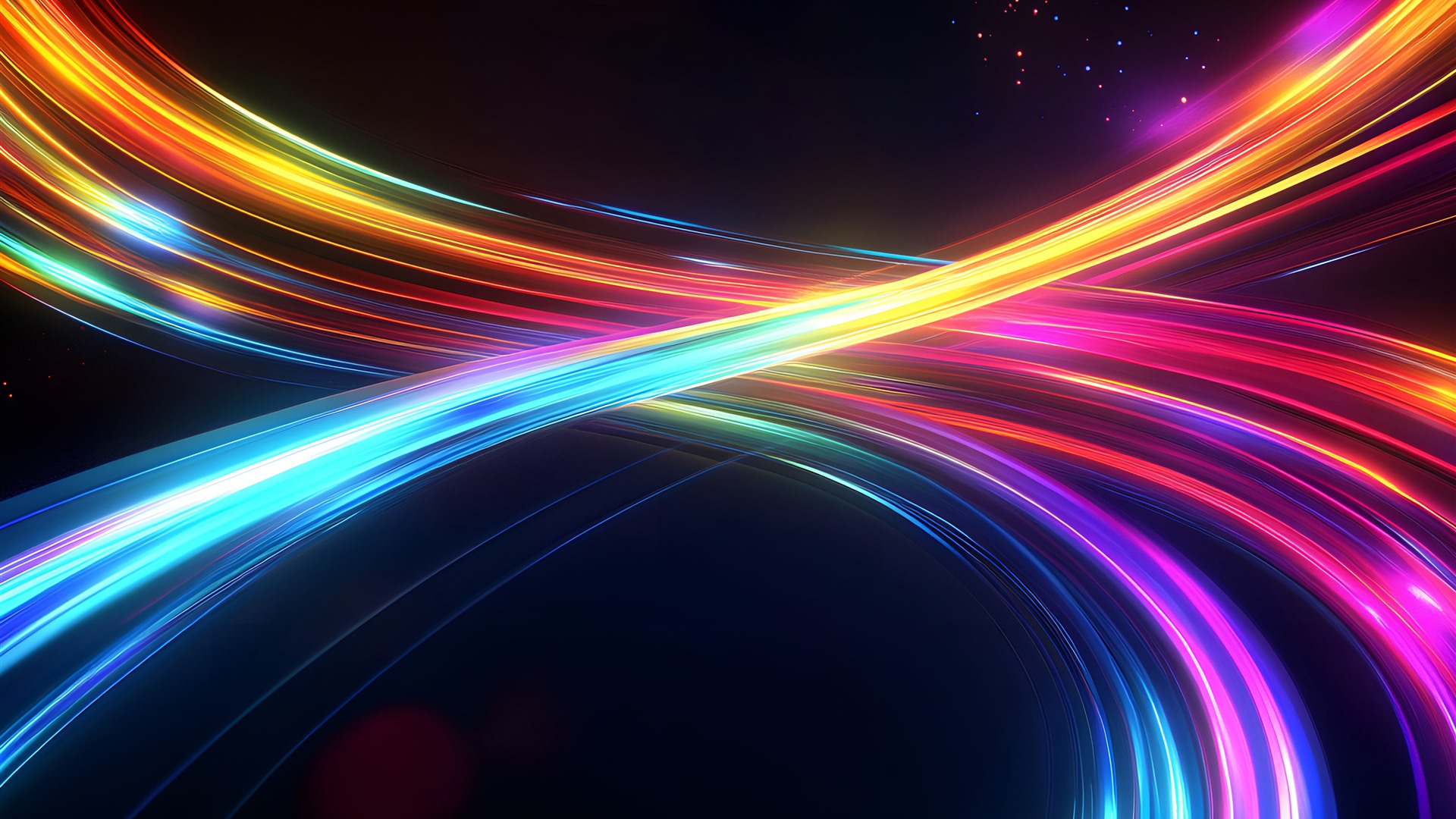 Neon Glare Dynamic Mingle Colorful Curve - KDE Store