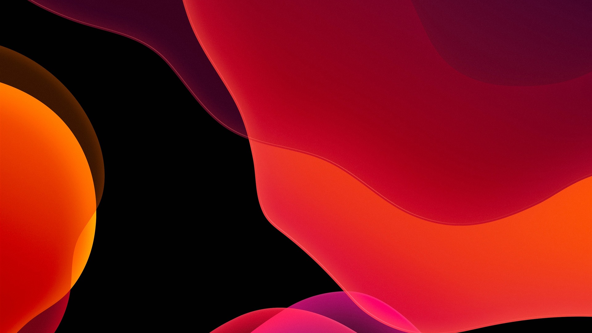 iOS 13 iPad WWDC 2020 Red Abstract Design - KDE Store