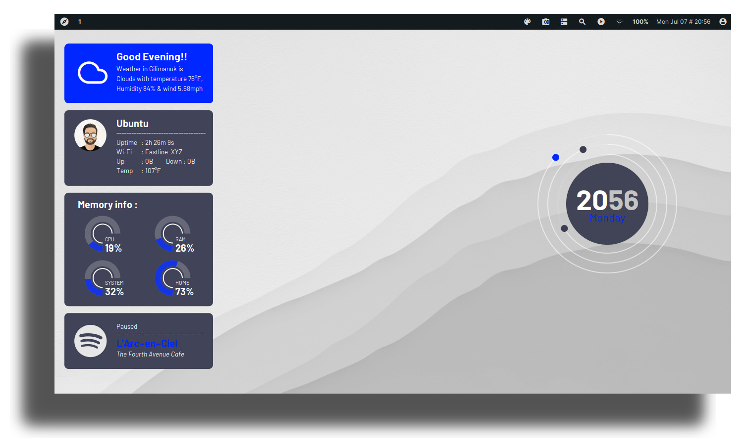 Giauzar - Conky theme - KDE Store