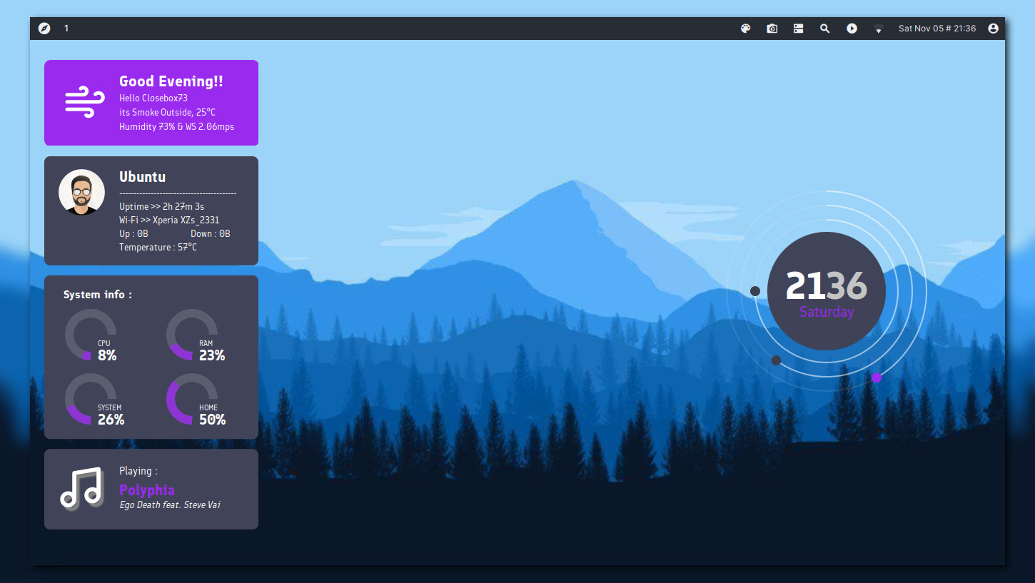 Zozma - Conky theme - KDE Store