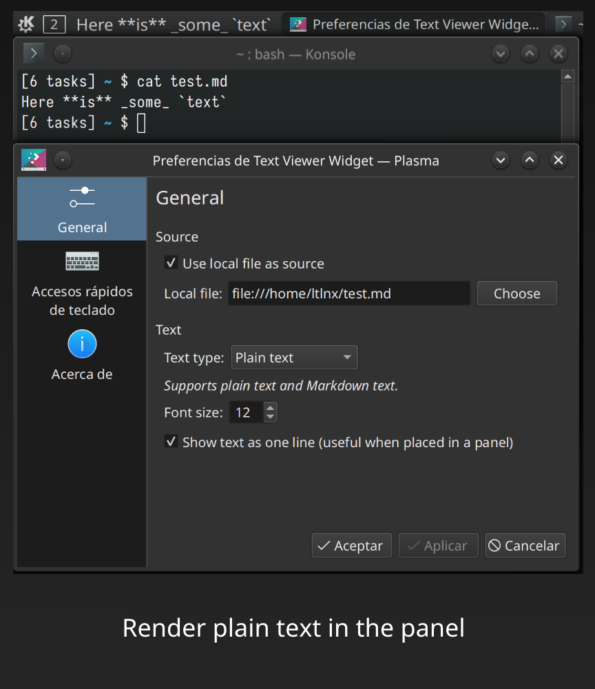 Text Viewer Widget - KDE Store