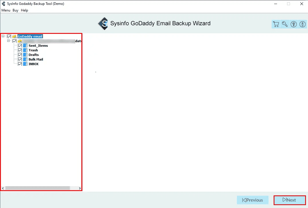 Sysinfo GoDaddy Email Backup Tool - KDE Store