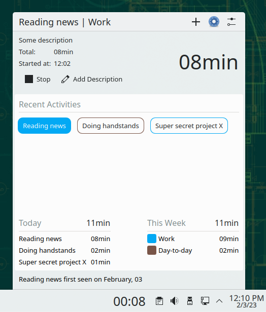 Hamster Time Tracker Plasmoid for KDE - KDE Store