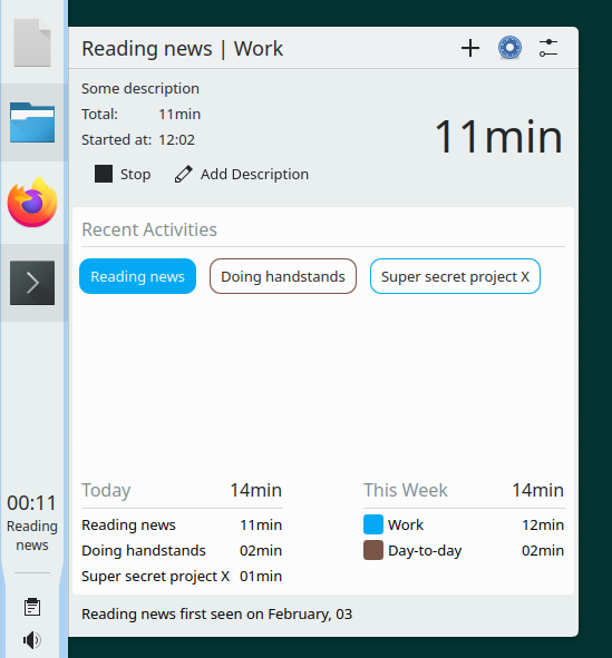 Hamster Time Tracker Plasmoid for KDE - KDE Store