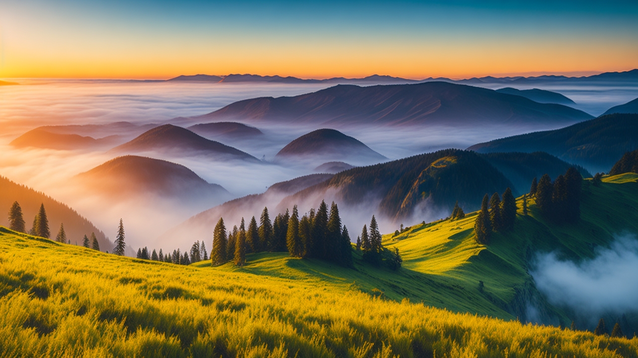 Foggy Summer Sunrise - KDE Store