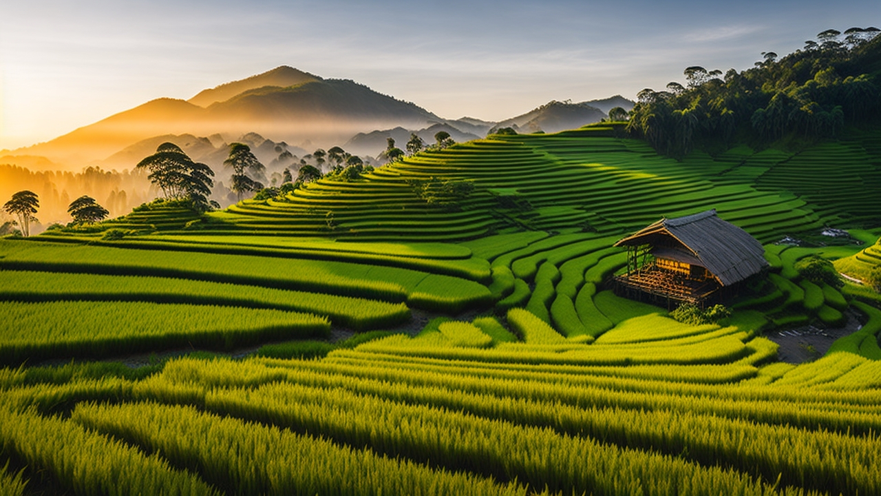 beautiful Rice Fields - KDE Store