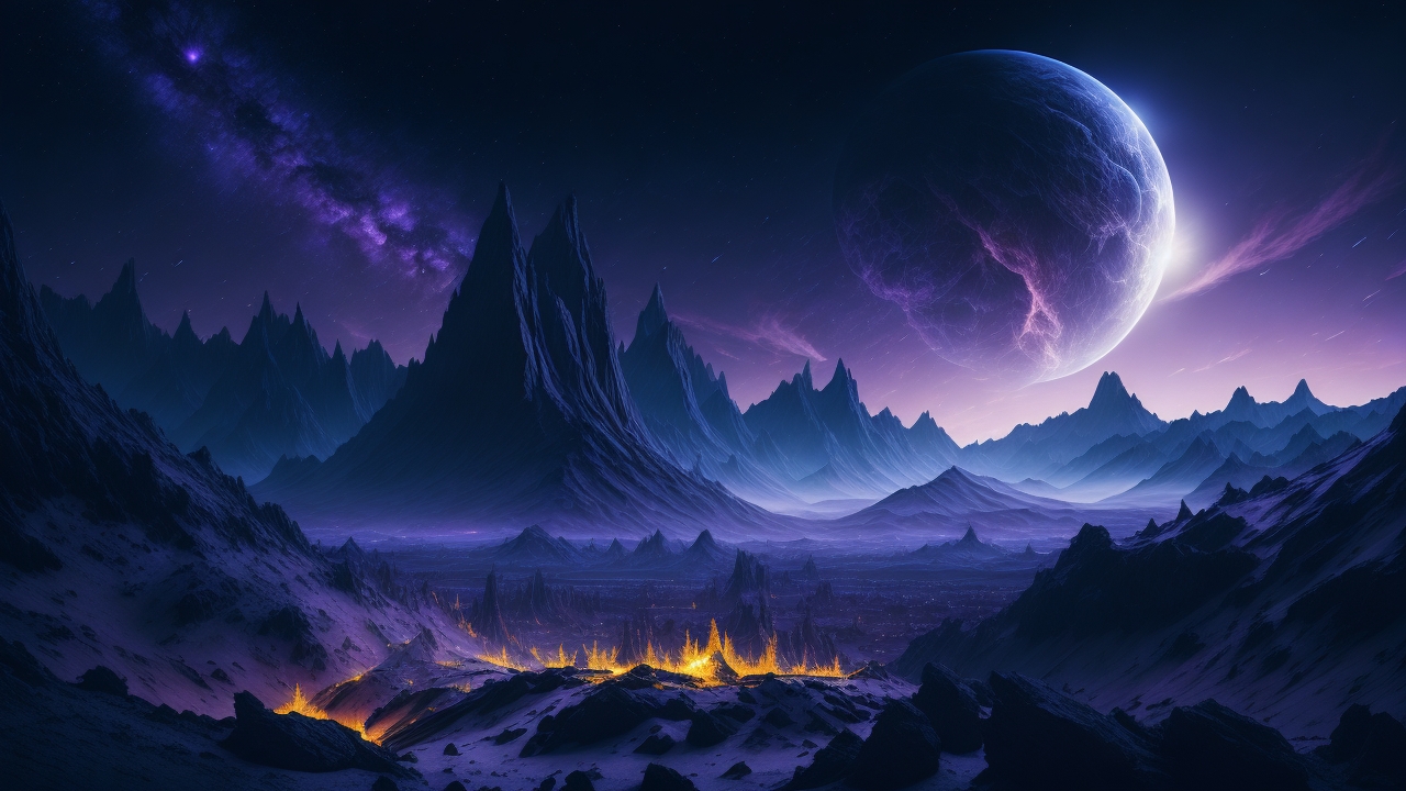 fantasy landscape alien - KDE Store