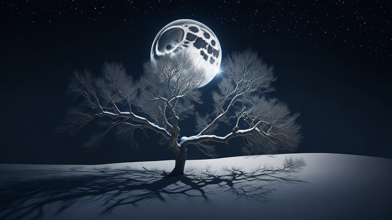 Moon night tree - KDE Store