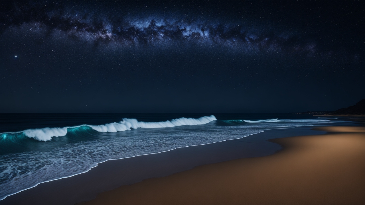 sea wave night - KDE Store