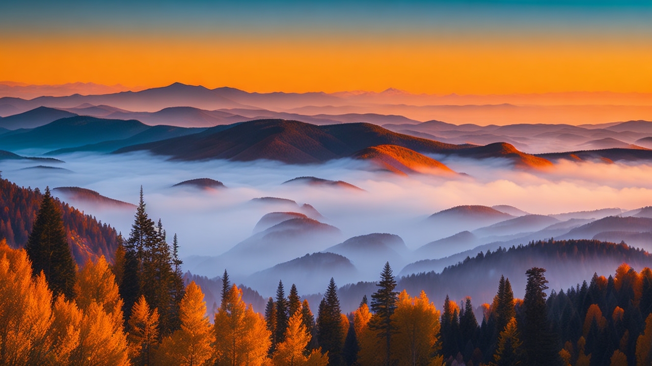 Colorful Autumn Sunset - KDE Store