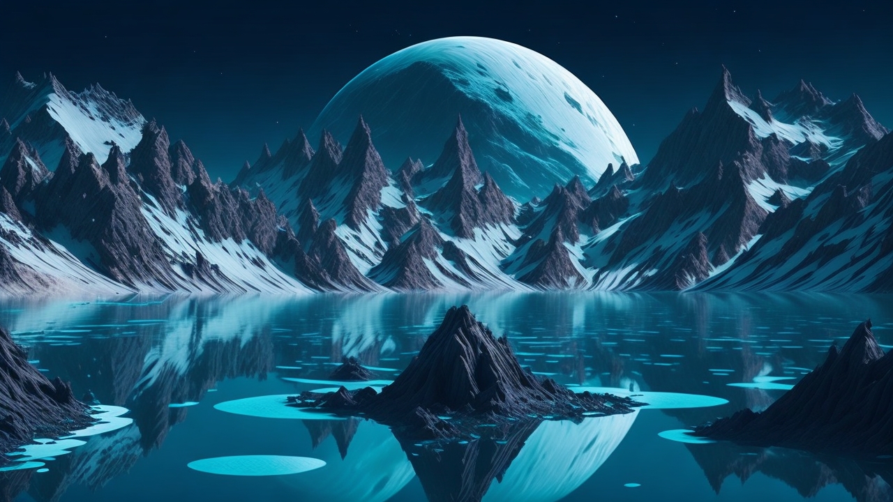 Fantasy alien planet Mountain - KDE Store