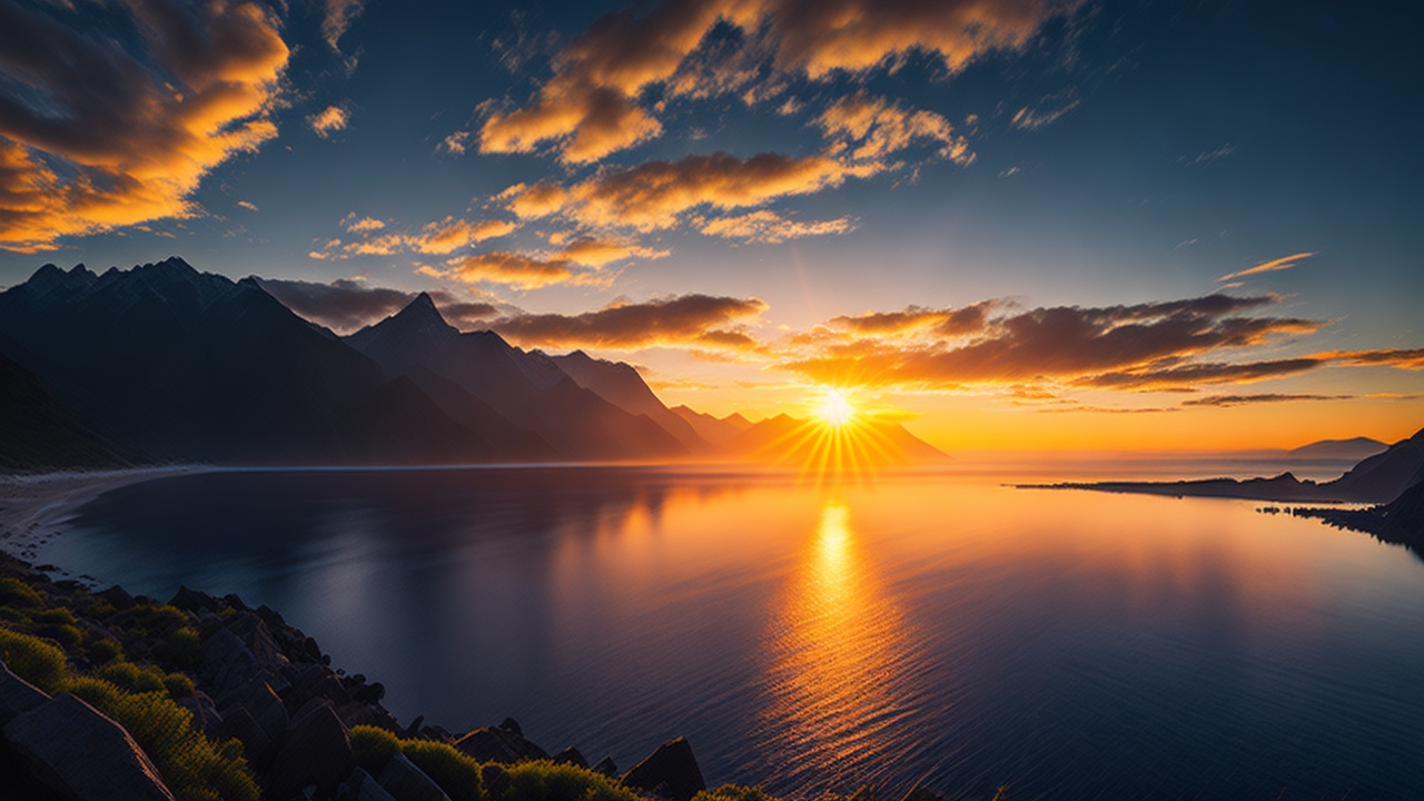 Sunrise mountains - KDE Store