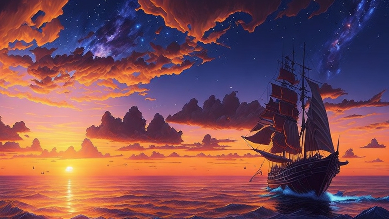 Sunset horizon light clouds - KDE Store