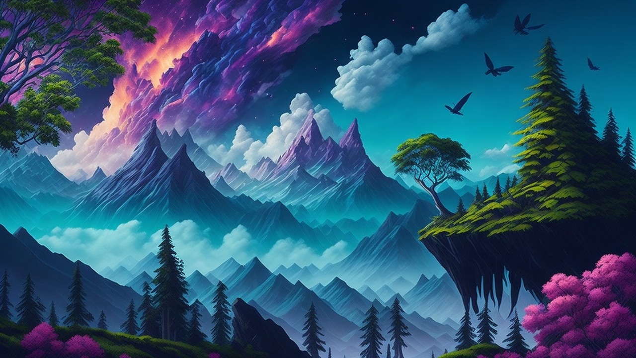 Forest fantasy sky - KDE Store