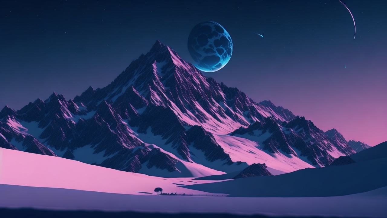 Dark mountain wallpaper - KDE Store