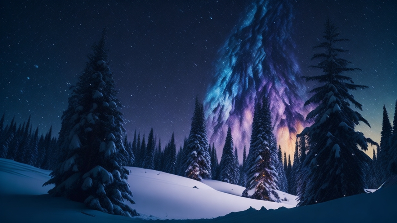 Winter forest wallpaper - KDE Store