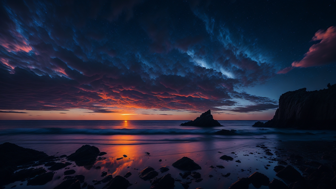 Dark sea wave wallpaper - KDE Store
