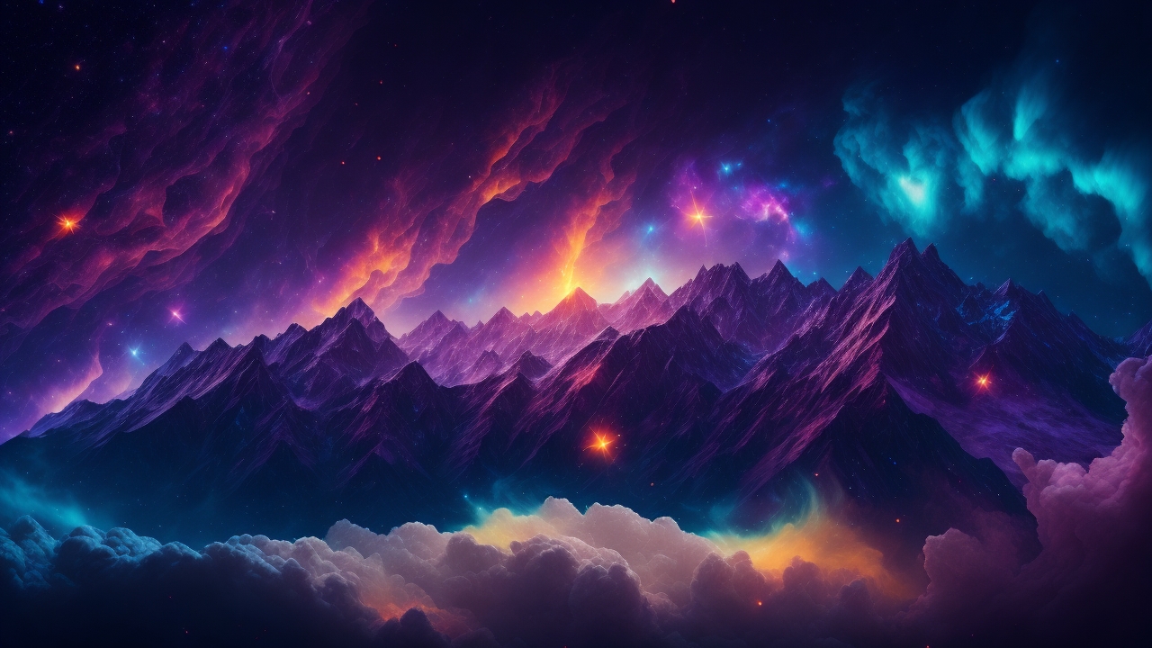 Space art galaxy wallpaper - KDE Store