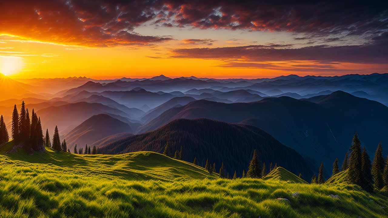 Fantastic sunset - KDE Store