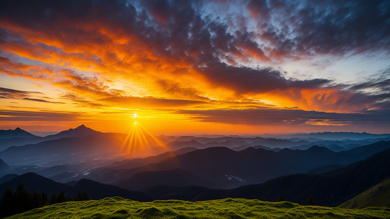 Majestic Sunset - KDE Store