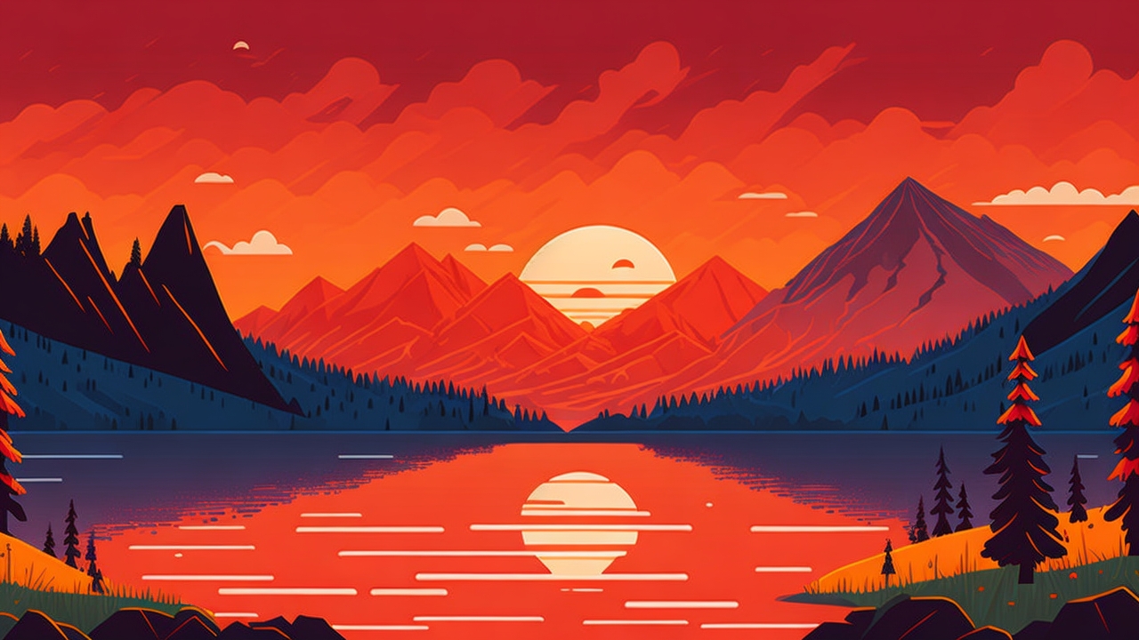Sunset landscape - KDE Store