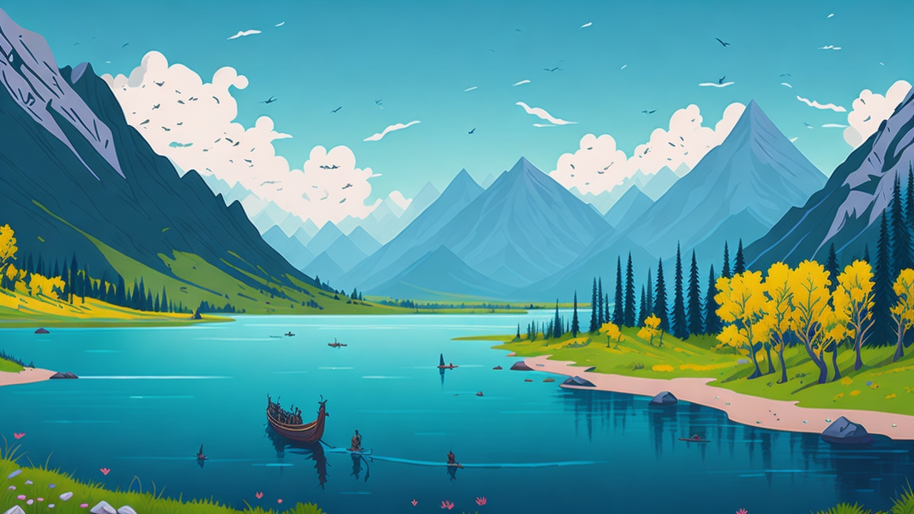 Digital art Mountains - KDE Store