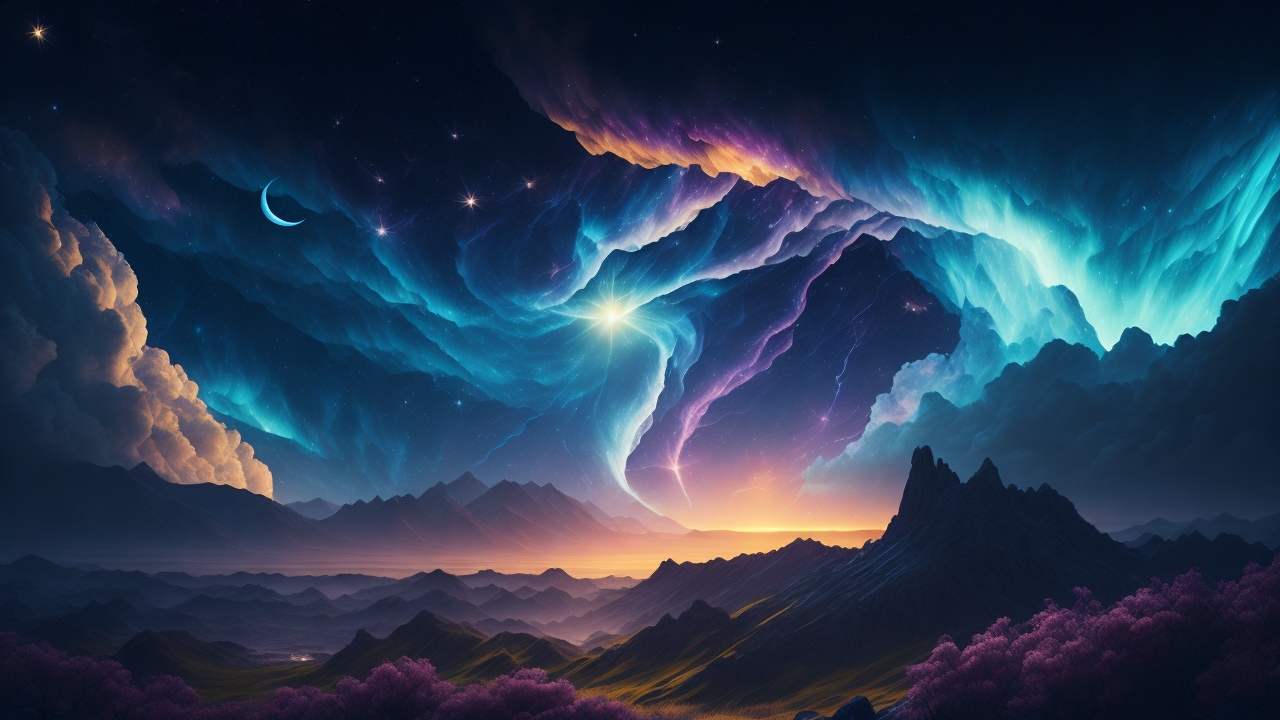 Beautiful Celestial Sky - KDE Store