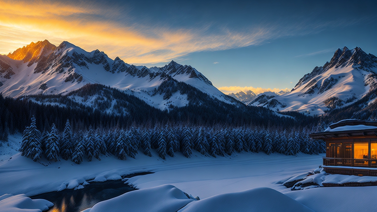 Winter mountain wallpaper - KDE Store
