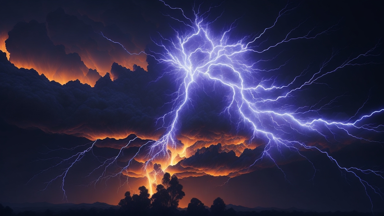 Lightning sky wallpaper - KDE Store