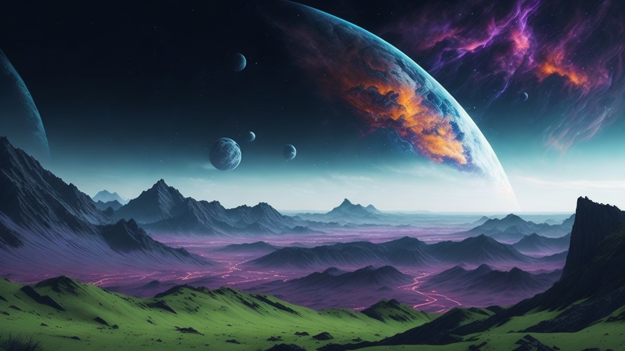 Space art wallpaper - KDE Store