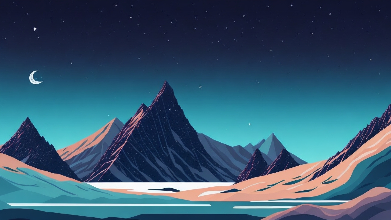 Vector mountain wallpaper - KDE Store