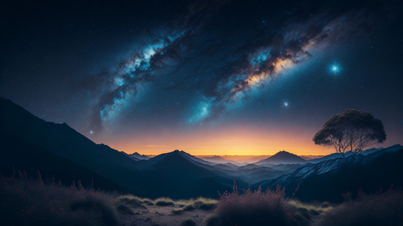 Dark night galaxy - KDE Store